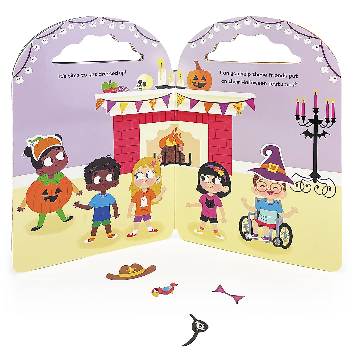 Happy Halloween Colorforms - Reusable Sticker Activity Book Clings For Toddlers, Ages 2-7