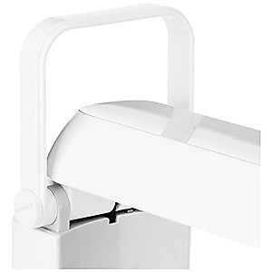 OttLite Folding Task Lamp, White – Multi-Position Shade, Fold-Up Design, Portable Handle, Low Heat & Low Glare Illumination, Fits on Desks & Workstations