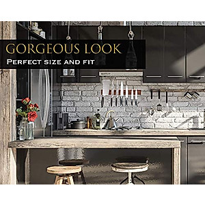 Walnut Magnetic Knife Holder, 16 Inch, Wooden Knife Magnetic Strip For Wall, Cooking Utensil Key Organizer Tool Wall, Neodymium Magnet