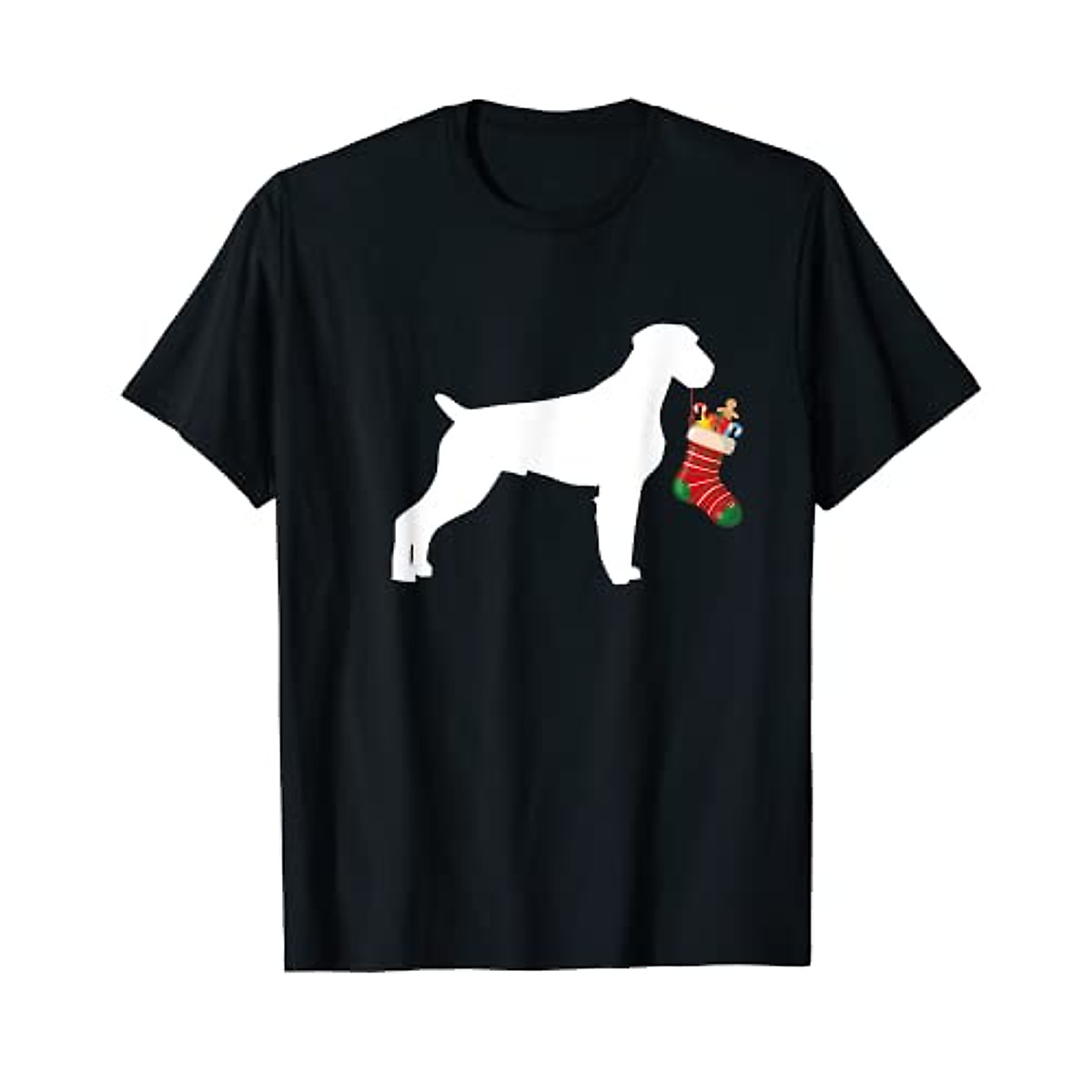 German Wirehaired Pointer Christmas Stocking Stuffer Dog T-Shirt