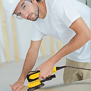 PHENDO Random Orbital Sander Brushless 350W 3A Multi-function Variable Speed Electric Corded Orbital Sanders Machine for Woodworking, car, Drywall Sanding, Polishing…