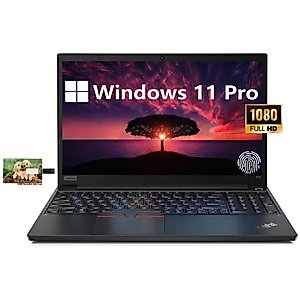 Lenovo New ThinkPad E15 Business Laptop, 15.6" FHD Display, Core i7-1165G7, Windows 11 Pro, 32GB RAM 1TB SSD, Fingerprint,WiFi,32GB Durlyfish USB Card