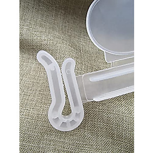 NAHANCO JLP156100 Plastic Sandal/Flip-Flops Display Hangers, 3 7/8" - Natural (Pack of 100)