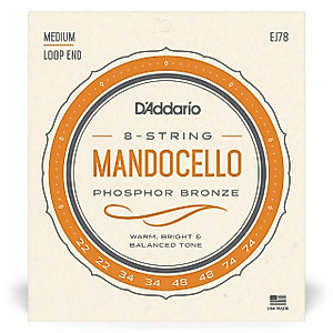 D'Addario J78 Phosphor Bronze Mandocello Strings, 22-74