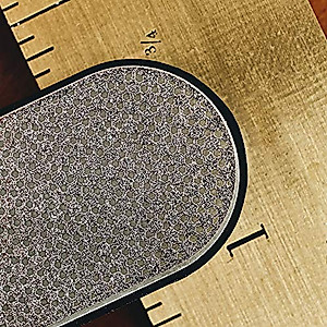 Caswell-Massey Diamond Nail File, Professional Washable Nail Buffer Crafted From Polished Steel, Durable & Long-Lasting, Pre-Polish Care, 7 In