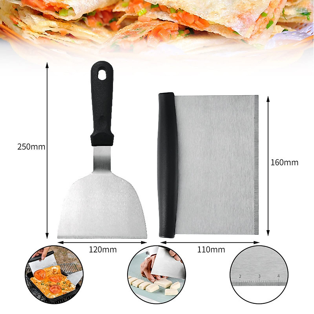 SEFAX Stainless Steel Grilling Kit, BBQ Tools Set, Grill Accessories with Storage Bag, Portable Grilling Utensil Kit, Suitable for Travel, Picnics, RVs, Camping, BBQs, Parties (Size : 14pcs)