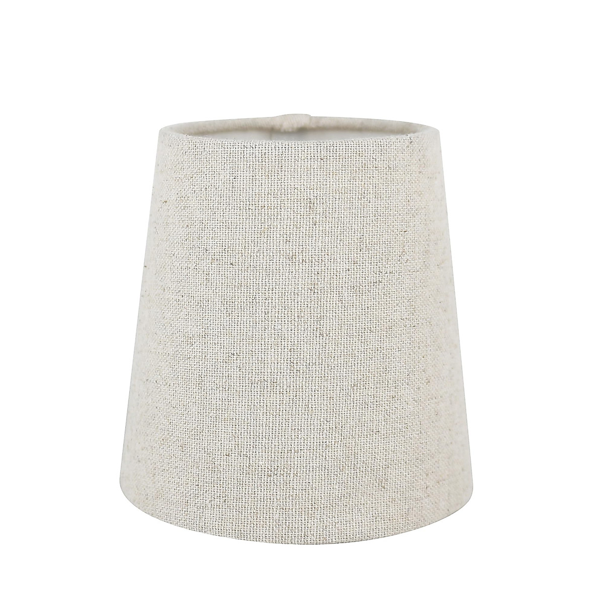 Meriville Chandelier Lamp Shades, 3.5-inch by 4.5-inch by 4.5-inch, Clip-on (Set of 2, Natural)