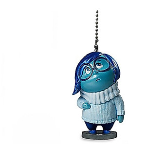 Inside Out Sadness Blue 3" PVC Fan Light Lamp Pull Figure Figurine New