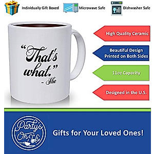 Best Funny Mugs Gift | That's What She Said Quote from The Office Gifts | The Office Merchandise 11 oz Funny Porcelain Coffee Mug is a Prime Mug for Mom, Dad and Friends, Christmas Stocking Stuffer