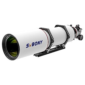 SVBONY SV550 APO Telescope, 122mm F7 Triplet Apochromatic Refractor Telescope, Professional Astronomical Telescope with 300mm Versatile V-Style Dovetail for Astrophotography and Visual with Bag