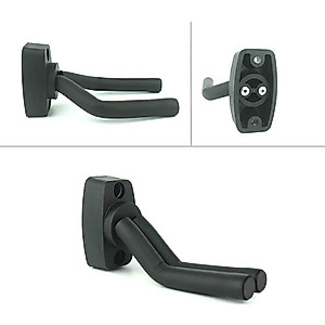 Guitar Wall Hanger Stands Ukulele Wall Mount 2 Pack Violin Hook Keep Holder Display Rack Bracket for Most Guitar Bass Accessories Easy To Install