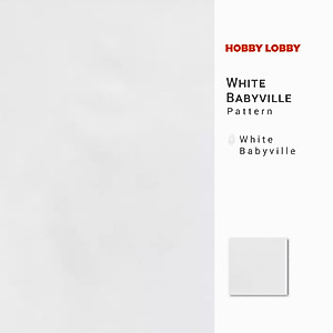 White Babyville PUL Fabric (2 Yard) – Printed Sewing Fabric by The Yard – Medium Weight Precut Fabric for Sewing Clothes, Homeware, & Other Accessories – DIY Craft Fabric