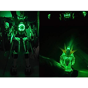 Yikko 5PCS LED Units for Gundam Models Kits, MG LED Unit Set for Gundam 00 MG GN-X Light Up Certain Gundam Models Hobby Accessories Xmas Gift for Kids (Green)