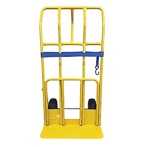 Vestil HTWL-600-PN Steel Hand Truck Wide Load Pneumatic Wheels 600 Lb. Capacity Yellow