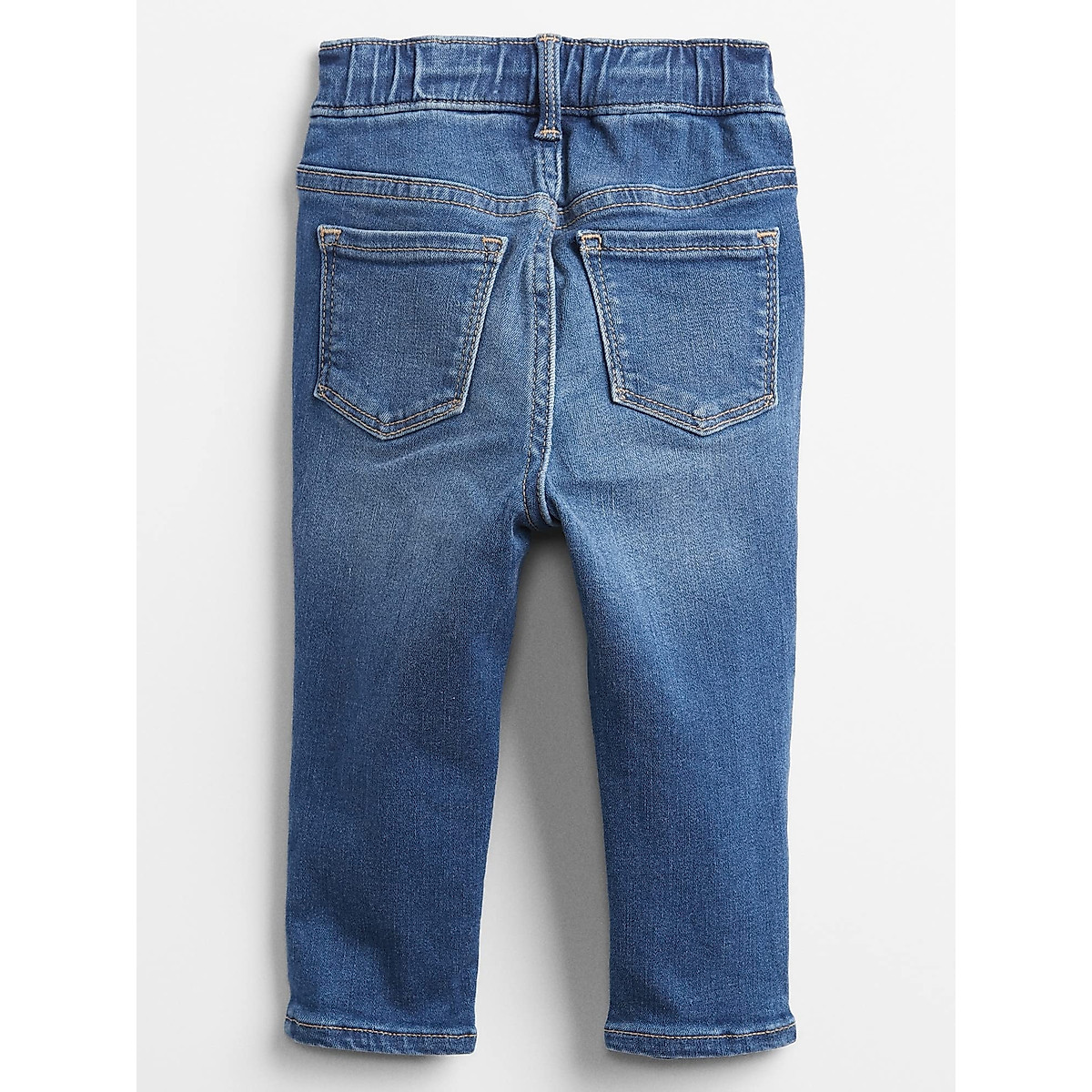 GAP Baby Girls Pull on Skinny Jeans, Dark Wash, 12-18 Months US