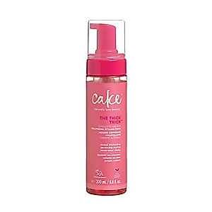 Cake Beauty Thick Trick Volumizing Styling Foam Hair Mousse, Green Tea & Ginseng for Volume & Shine, Vegan for Women, Sulfate, Paraben & Cruelty Free, Basic, 6.8 Oz, basic (MA00268)