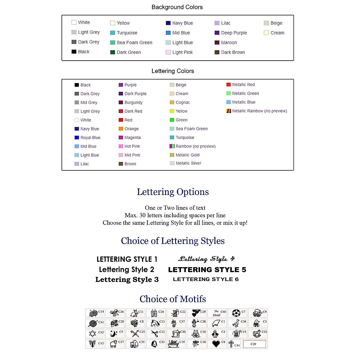 25 Personalized 100% Woven Sewing Labels 1/2" Wide - Made by Label Weavers