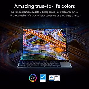 asus ZenBook Pro Duo 15.6'' OLED 4K(3840 x 2160) Touch Laptop, 14-Core i7-12700H, NVIDIA GeForce RTX 3060, 16GB LPDDR5 RAM, 2TB SSD, ScreenPad Plus, Win11, w Stylus (16GB RAM | 2TB PCIe SSD)