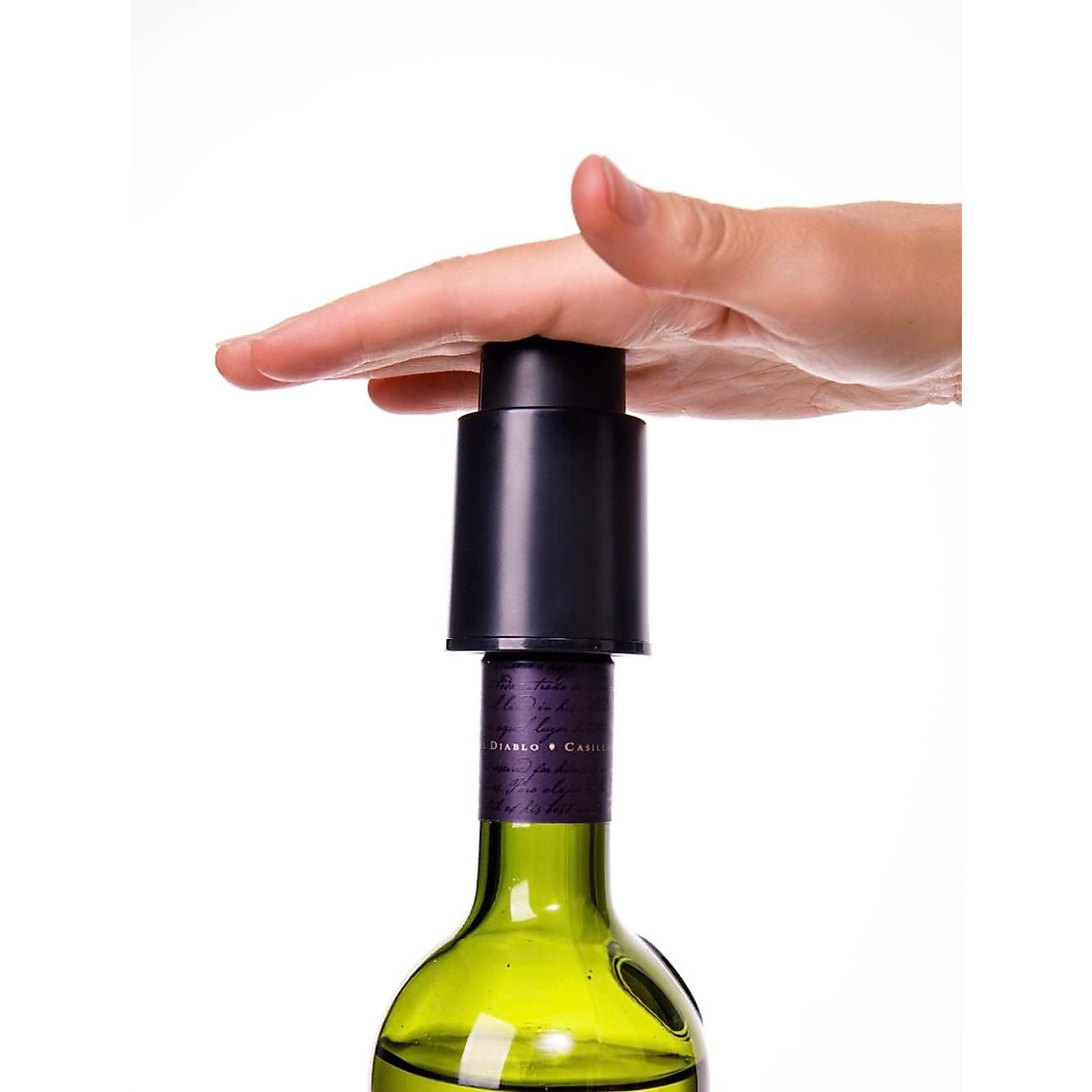 Wine Stoppers for Wine Bottles (4-Pack) - Vacuum Wine Preserver Set - Wine Saver and Sealer for Bottles - Reusable Wine Corks for Glass Bottles - Wine Accessories and Gifts to Keep Wine Fresh