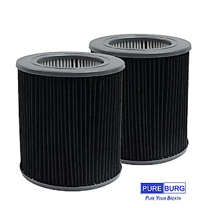 PUREBURG Replacement Filter can be fitted to Molekule Air Mini & Air Mini + Air Purifiers,2-Pack Air Clean Dust VOC Odor PM2.5 Smoke