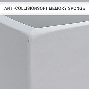 TRENDBOX Ball Pit 35.4x35.4x13.8in Square Baby Ball Pit Foam Ball Pit Ball Pool Indoor Ball Pits for Toddlers Kids Balls NOT Included - Light Gray