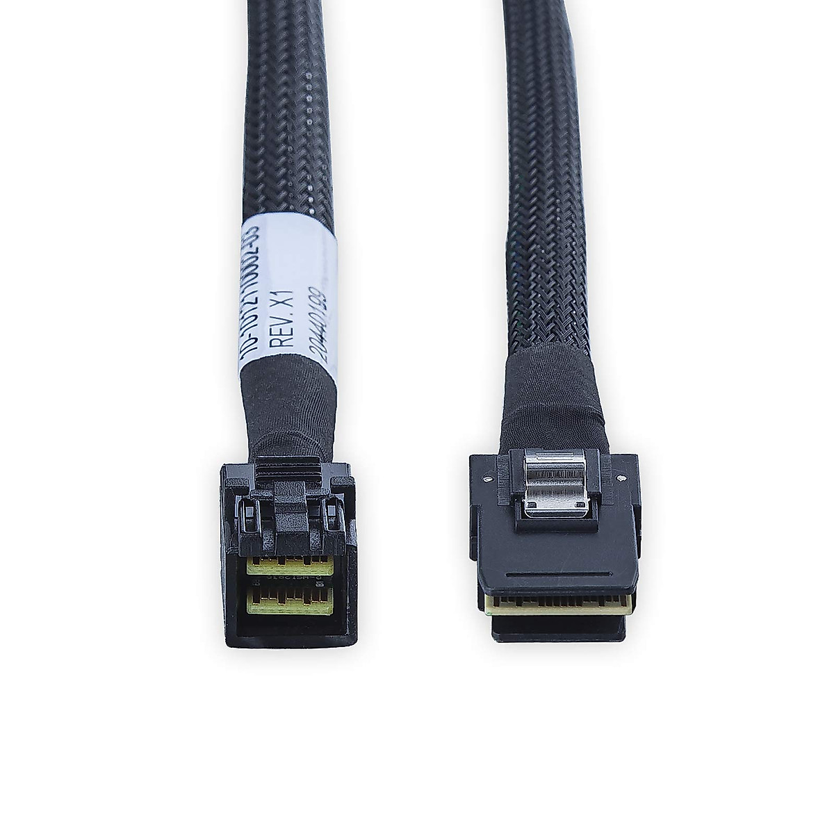 SFF-8643 to SFF-8087 Internal Mini SAS HD Cable, Compatible with Raid Controller Hard Drive, 100-Ohm, 0.8-m(2.6ft), 2 Pack