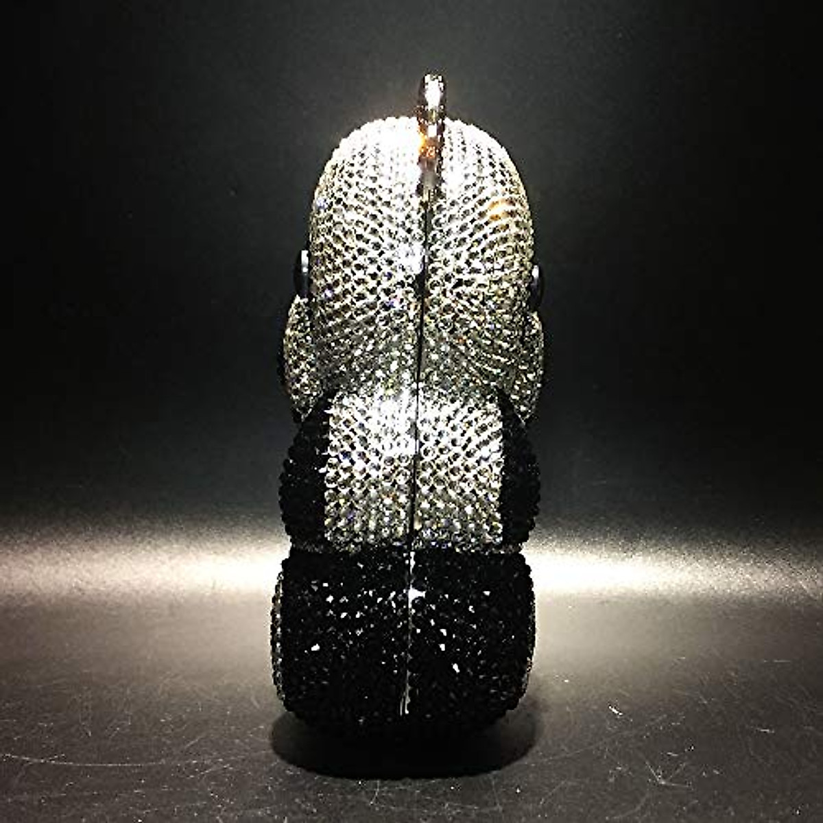 Panda Shaped Handbag Purse Women Diamond Clutch Animal Shaped Bling Evening Bag