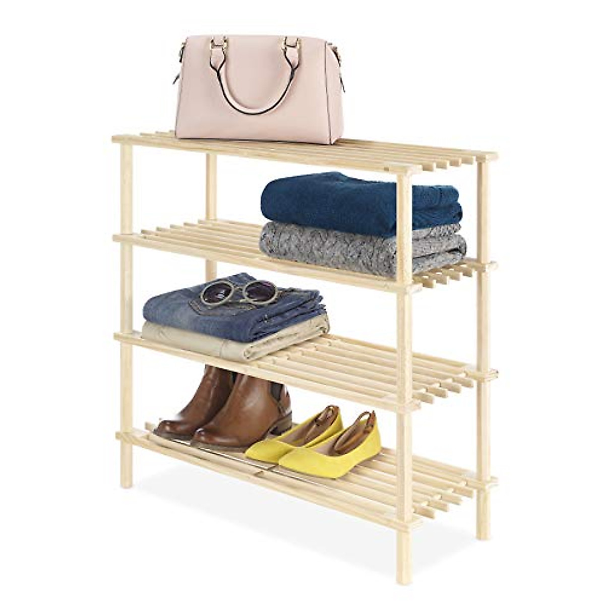 Whitmor Wood 4-Tier Shelf