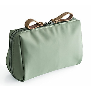 Vviitop Small Makeup Bag for Purse, Makeup Pouch Small Cosmetic Bag Mini Portable Handbag for Women and Girls (Emerald Green)