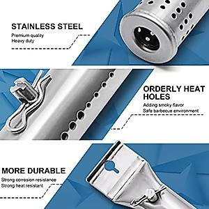 Yiming Grill Replacement Parts for Charbroil 463244011, 463247310, 463243812, 463257010, 463247009, 463257110, 463270614, 463247109 Gas Grills, Pipe Burner, Heat Plate, Carryover Tube, Igniters.