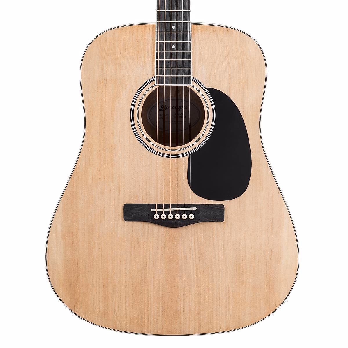 Boroughs B30DNT Dreadnought Acoustic Guitar Pack with Tuner, Gig Bag and Strap, Natural