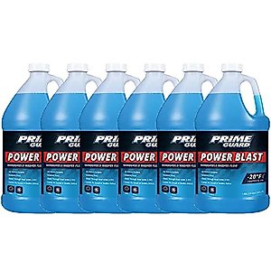 6 Pack Blue Krystal Kleer Windshield Washer Fluid 1 Gallon -20 Degree Fahrenheit
