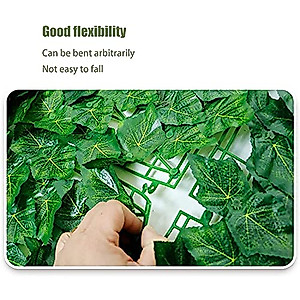 HACSYP Expandable Faux Privacy Fence Artificial Ivy Privacy Fence Screen | Artificial Green Leaf Plant Fence 40X118 Inch Wall Fence Panel | Terrace Garden Wedding Outdoor Decoration