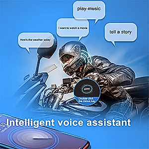 Motorcycle Helmet Bluetooth Headset,Outdoor Bluetooth headphones for Helmet,160 Hrs Riding Bluetooth Speaker Helmet, A10 Motorbike Helmet Communication System (Waterproof/Handsfree/Stereo Music/GPS)