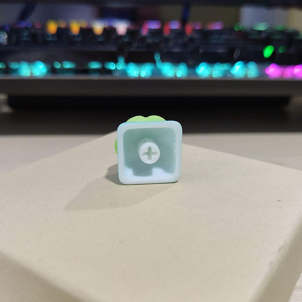 HFSECURITY Little Fire Dragon Frog Seed Design Resin Keycaps for Cherry Mx Switch Mechanical Gaming Keyboard Use SA R1 (FrogSeed)