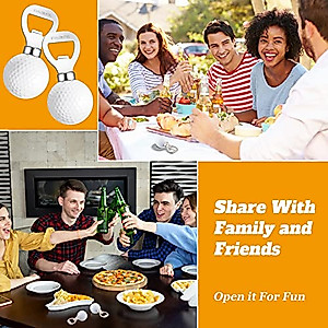 2 Pieces Golf Ball Bottle Opener, Beer Bottle Opener Funny Gifts for Men Women Novelty Items for Golf Lover Beer Enthusiast