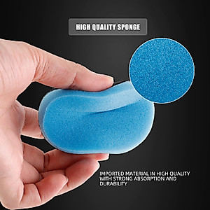 ZFE Car Foam Drill Polishing Pad Kit, 44Pcs 1inch 2inch 3inch Detail Polishing Buffing Pad Mix Size Car Detailing Kit with 5/8-11 Thread Backing pad & Adapters for Buffer Polisher Polishing, Buffing