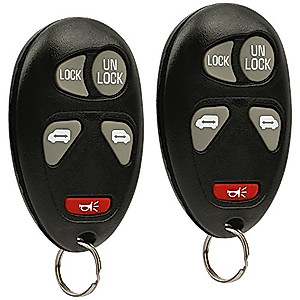 Key Fob Keyless Entry Remote fits Chevy Venture/Oldsmobile Silhouette/Pontiac Montana 2001 2002 2003 2004 2005 (L2C0007T), Set of 2