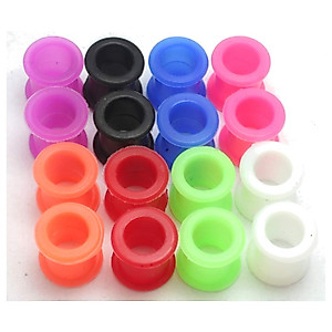 Zaya Body Jewelry 8 Pair 00g Assortment Mix of Ear Plugs Tapers Spirals Tunnels Acrylic Steel Organic Gauges Sizes 8g-5/8 (00g 10mm)