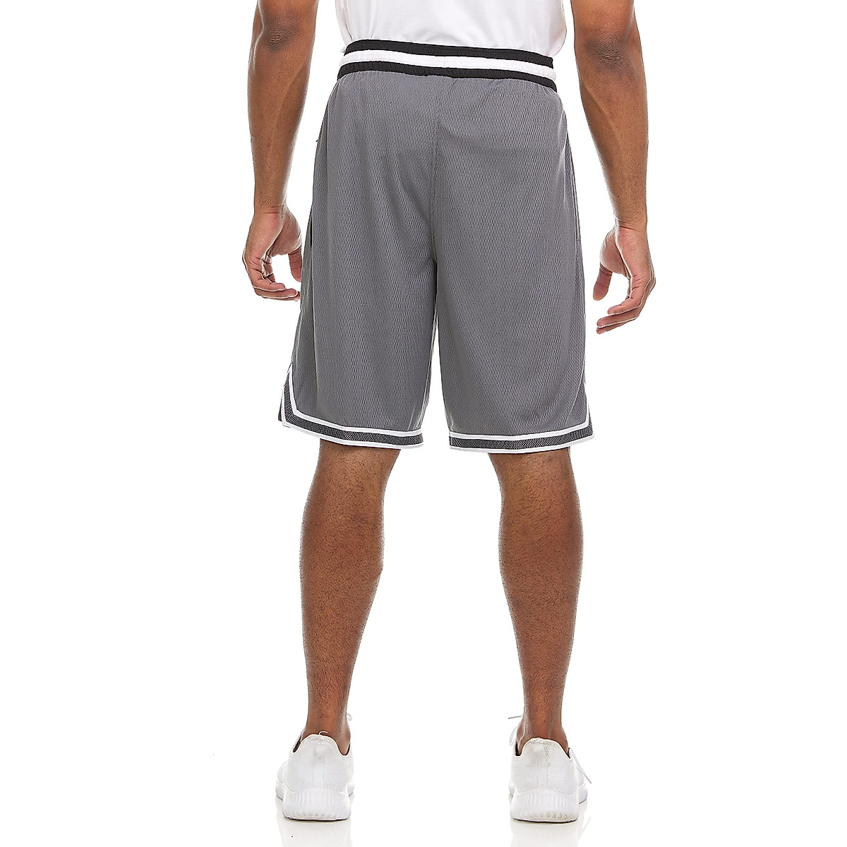 Spalding Mens Future Performance Basketball Short, Concrete, M