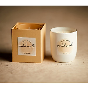 Scented Custom Candle Labels for Candle Making (300pcs) 2” Square Handmade Candle Stickers, Waterproof for Tins, Jars, Containers, Wax Melts, DIY Candle Packaging, Personalized Candle Making Supplies