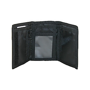 Dickies Men's Nylon Trifold Wallet, Black Fabric, One Size