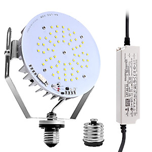 Hakkatronics 40W LED Retrofit Kit, 250W MH/HPS/HID Equivalent, 5000K Daylight White, E39 Mogul Base, for Parking Lots, Areas Shoebox and Canopy Light Fixtures