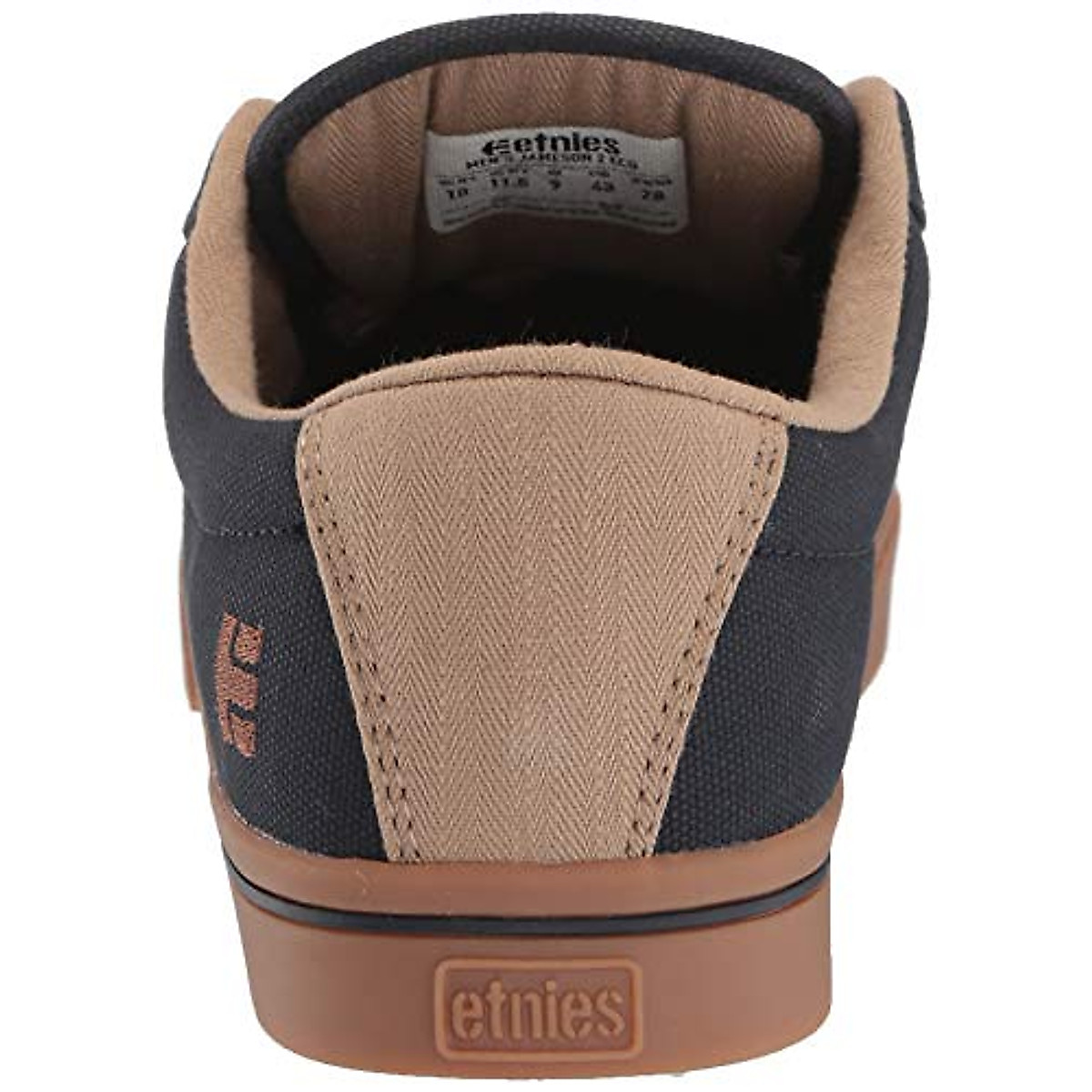 Etnies Men's Jameson 2 ECO Skate Shoe, Navy/Gum/Gold, 10 Medium US