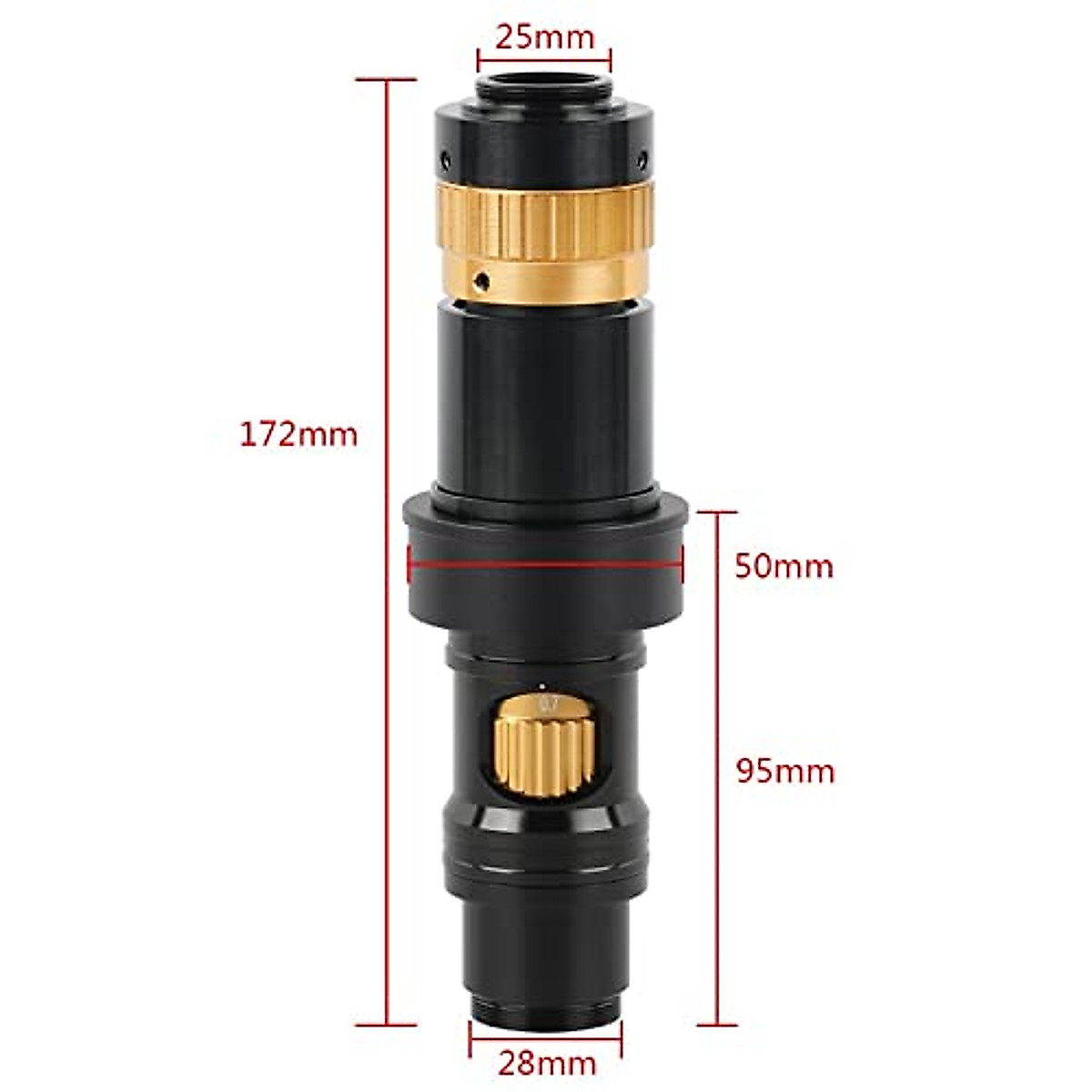 Microscope Accessories Kit for Adult 200X FHD Big Depth of Field Continuous Zoom Variable Video Microscope Camera C Mount Lens HDMI USB Industrial Electronic Digital Video Microscope Camera Accessory
