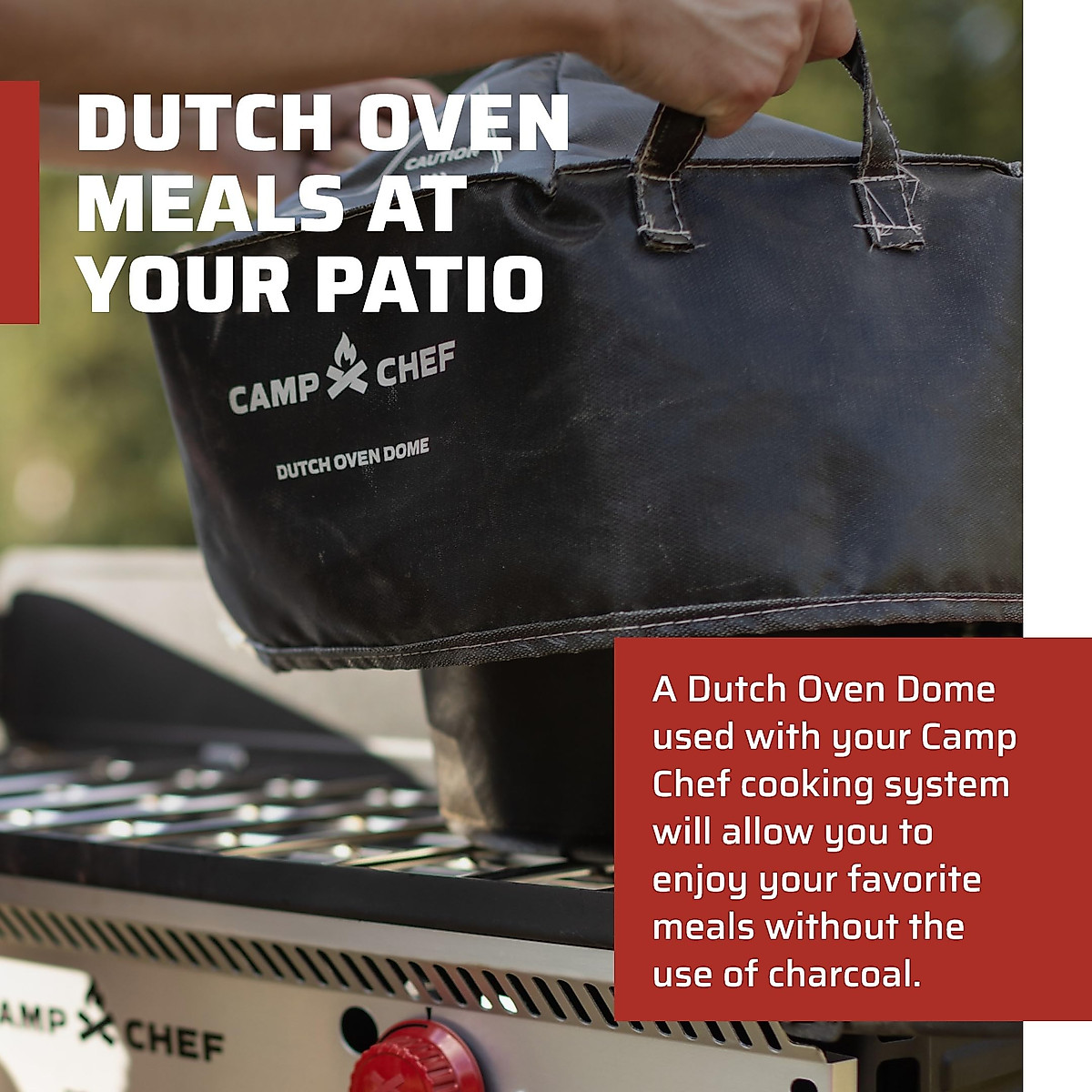 Camp Chef Black Dutch Oven Dome & Heat Diffuser Plate - Outdoor Cooking Equipment for Household Essentials & Camping Accessories