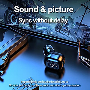 Invisible Bluetooth Single Earbuds Smallest Tiny Hidden Headphones for Work Small Sleep Ear Buds Mini Spy Microphone Hidden Secret Micro Wireless Earbuds for Small Ears Discreet Earpiece - White