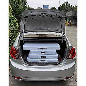 deaciber 4ft Folding Table with 3 Adjustable Heights Heavy Duty Indoor Outdoor for Garden Party Patio BBQ Dining Picnic Camping