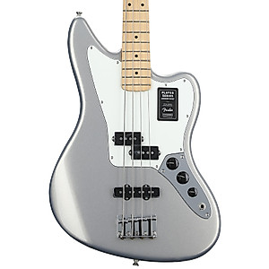 Fender Player Jaguar Bass, Silver, Maple Fingerboard