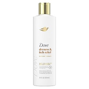 Dove Damage Therapy Derma Conditioner Dryness + Itch for Flaky Scalp with Pyrithione Zinc and Coconut Oil 12 Fl Oz